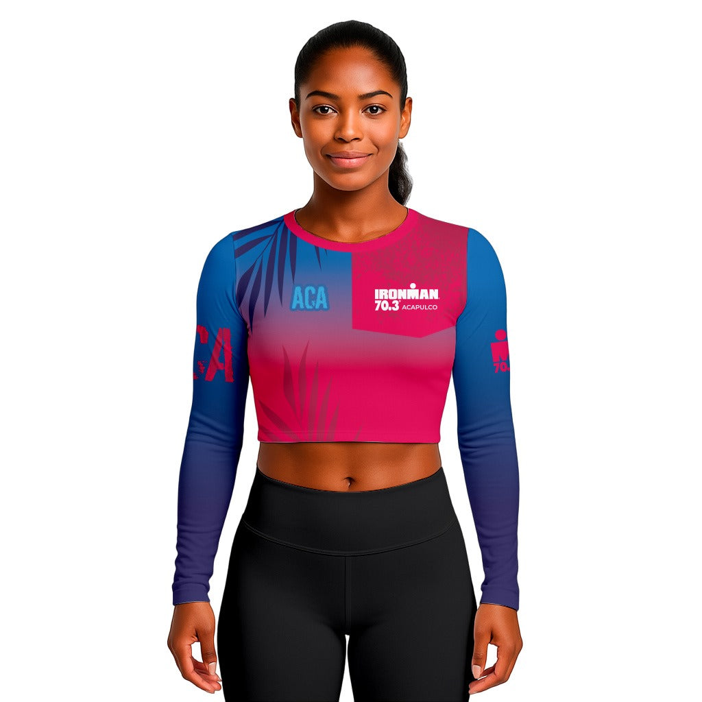 IM 7.3 ACAPULCO 2025 TECH CROP TOP MANGA LARGA – SPORTIA